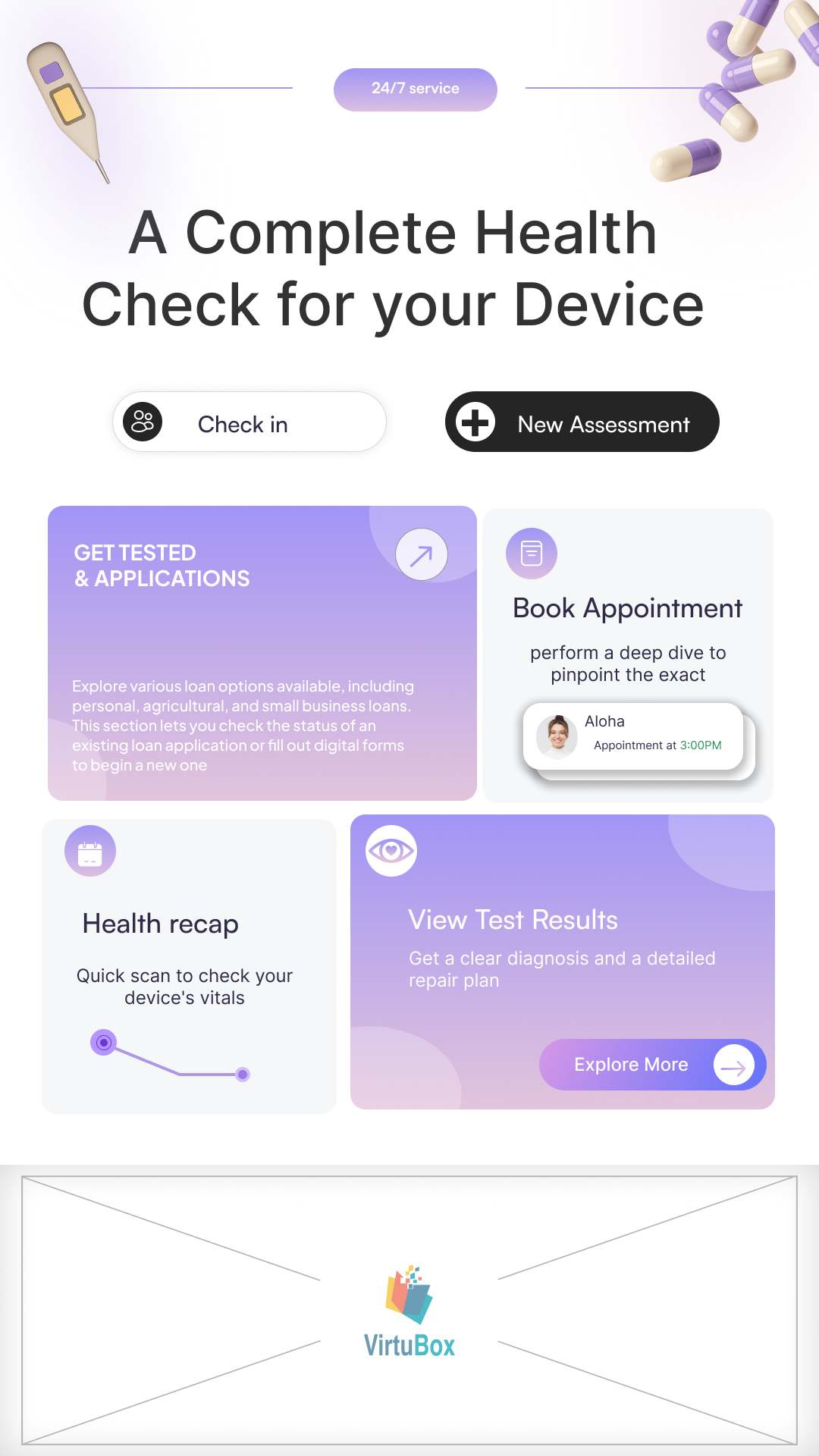 Kiosk Home Vertical Template
